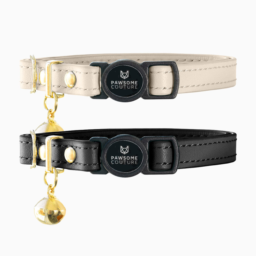 Luxury Leather Cat Collars - Pawsome Couture®